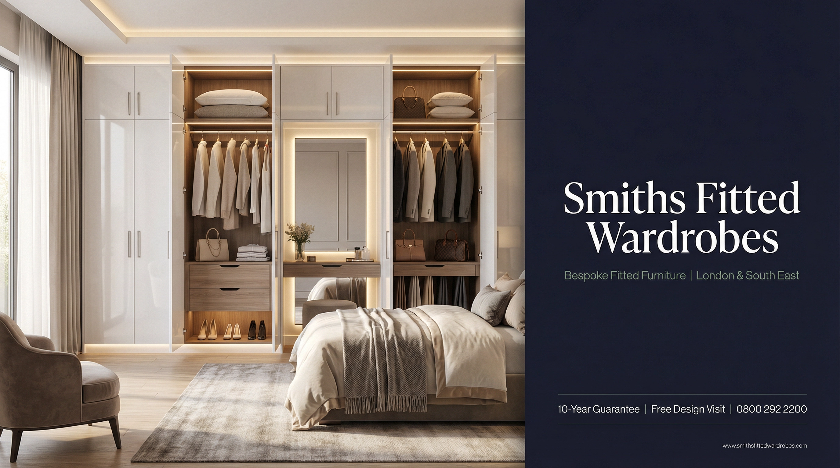 Fitted Wardrobes London | Bespoke & Made in Britain | Smiths
