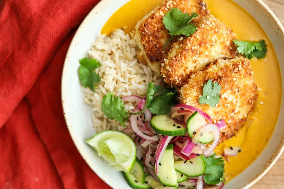 Coconut Tofu Katsu Curry | BOSH!