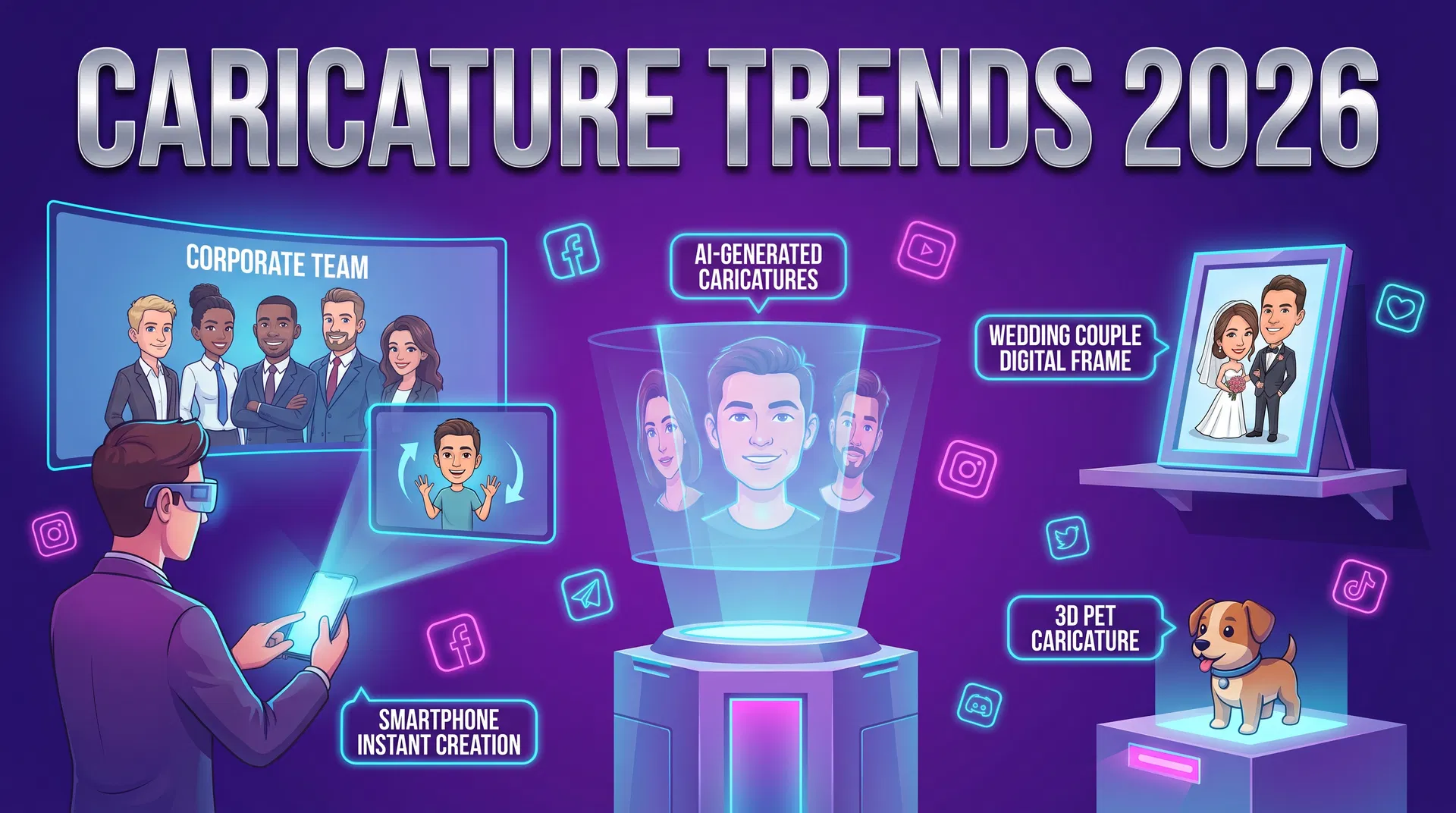 Caricature Trends 2026 | The AI Revolution in Portraiture — TruTrace.ai