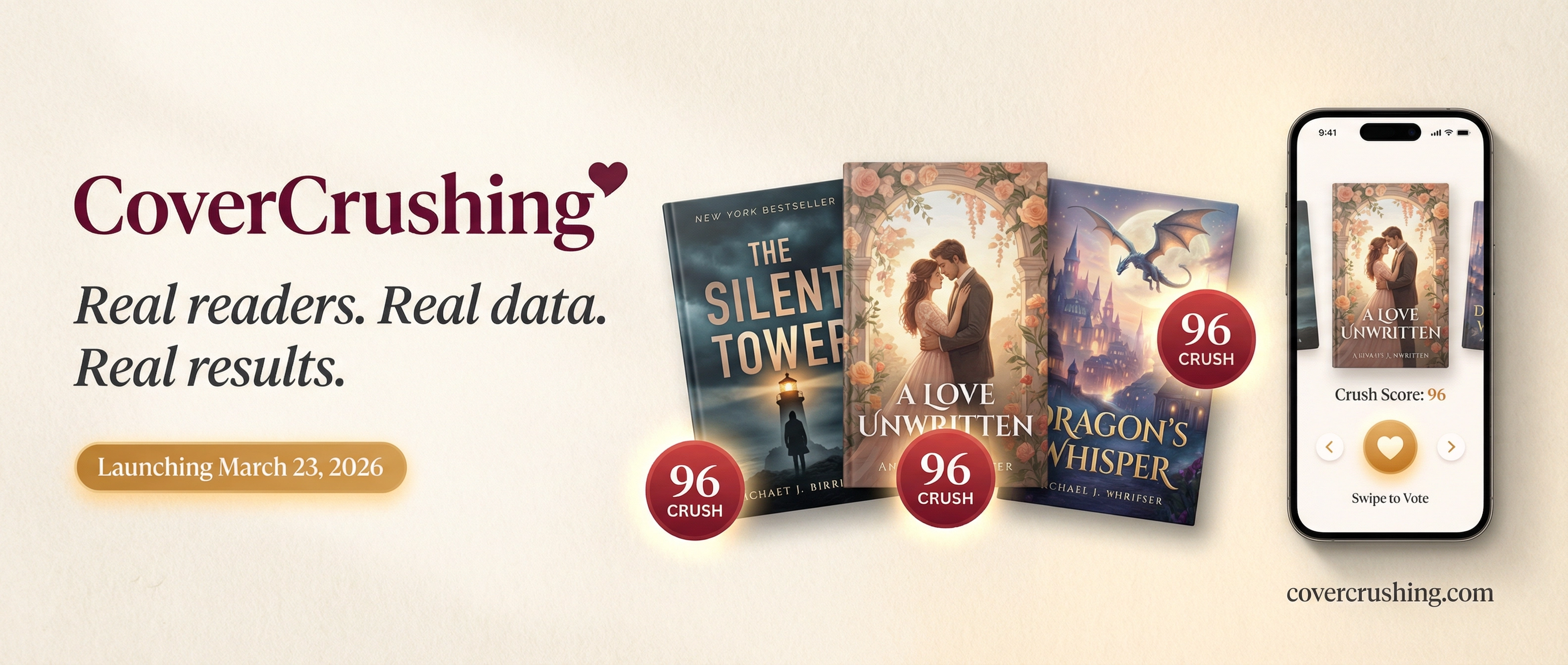 CoverCrushing – Book Cover Testing Platform | Real Readers. Real Data.