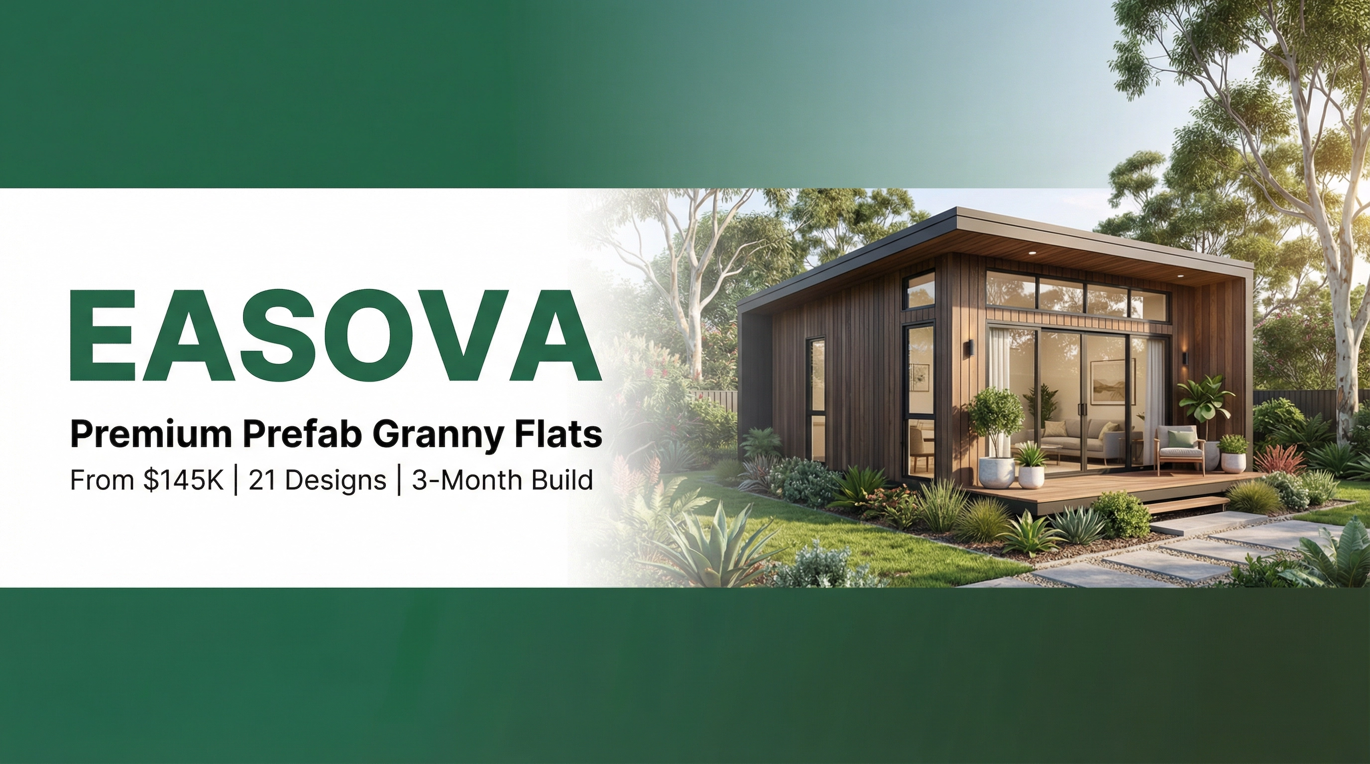 EASOVA | Prefab Granny Flats From $145K