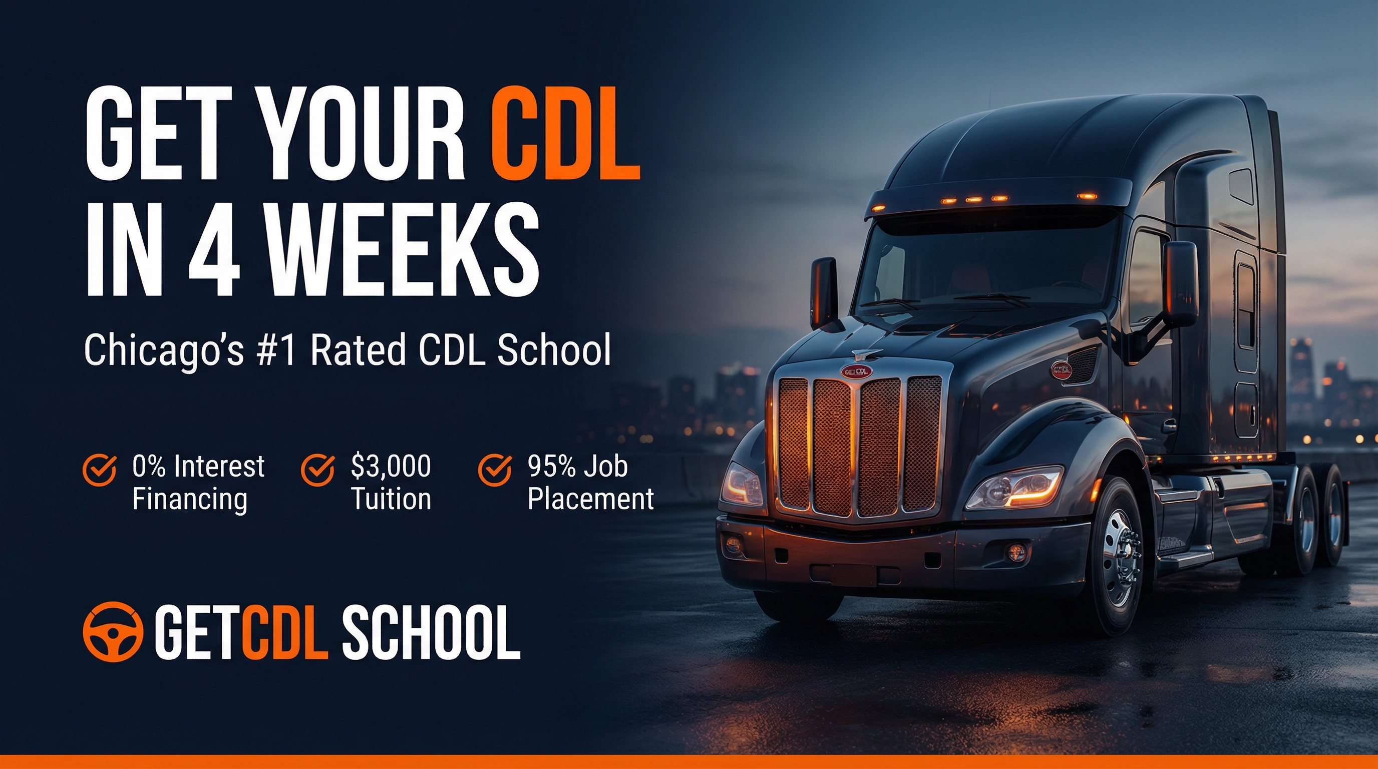 CDL Training in Chicago, IL | GetCDL School — Class A CDL $3,000
